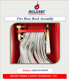 Fire hose rack assembly in Bangladesh - Reliant EST